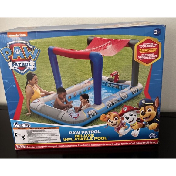 SwimWays | Other | Paw Patrol Pool Patroller Deluxe Inflatable Pool ...